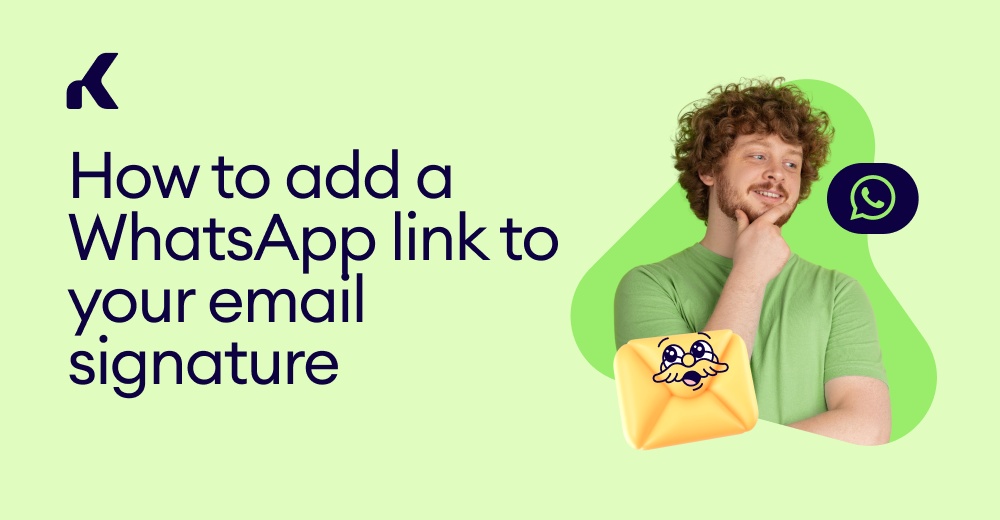 How to add WhatsApp link to your email signature — Kommo